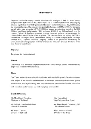 Financial Analysis of Insurance Company | PDF