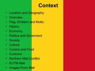 Republic of Mali (Updated) | PPT