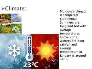 Republic of moldova | PPTX | Weather | Science