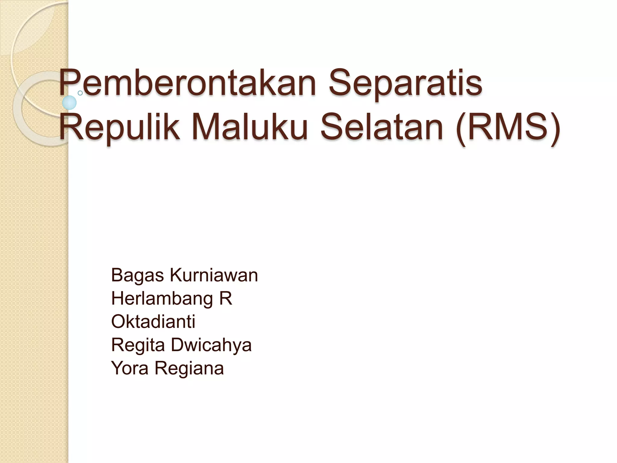 Republik Maluku selatan | PPTX