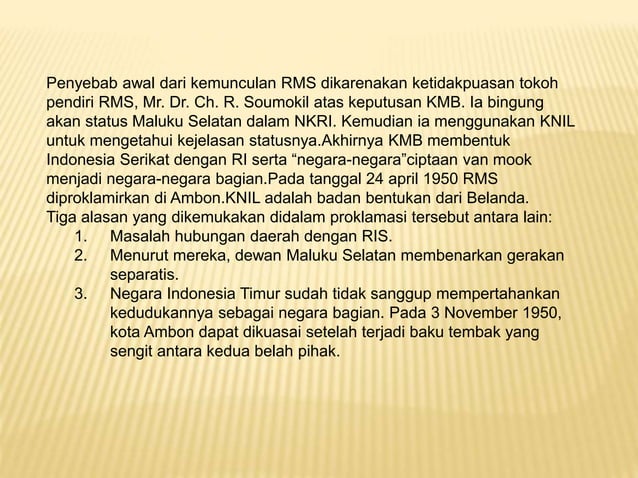 Republik maluku selatan smanike | PPT