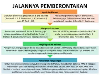 Pemberontakan Republik Maluku Selatan | PPTX