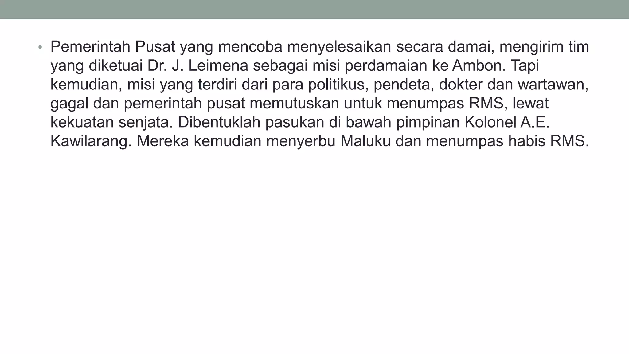 Republik maluku selatan (rms) | PPTX