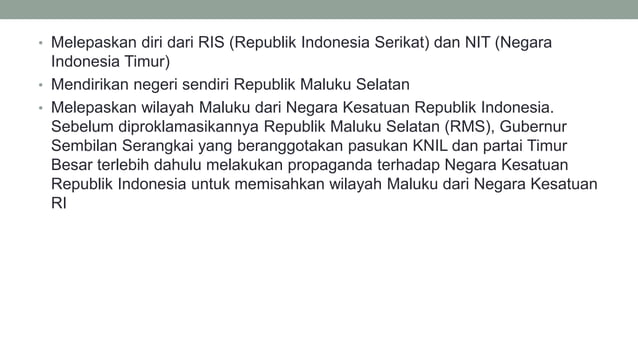 Republik maluku selatan (rms) | PPTX