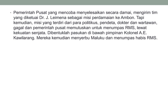 Republik maluku selatan (rms) | PPTX
