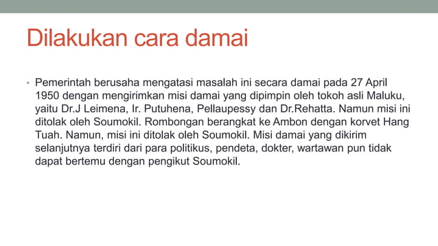 Republik maluku selatan (rms) | PPTX