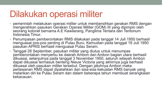 Republik maluku selatan (rms) | PPTX
