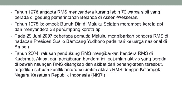 Republik maluku selatan (rms) | PPTX