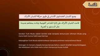 Gerakan Turki Muda dan Kemunculan Kamal Ataturk | PPT