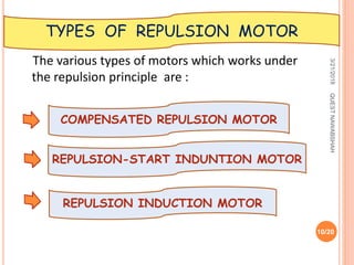 Repulsion motor | PPTX