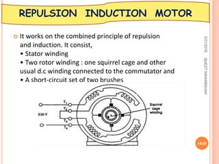 Repulsion motor | PPTX