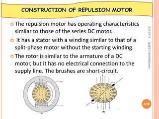 Repulsion motor | PPTX