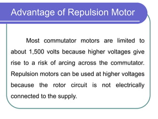 Repulsion type motor | PPTX