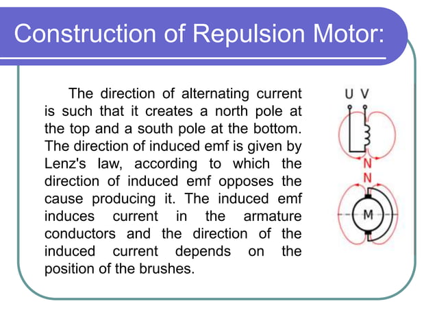 Repulsion type motor | PPTX