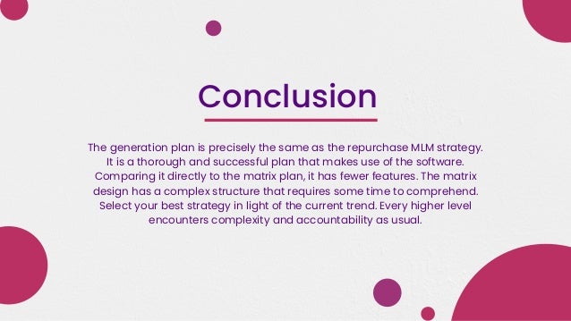 Repurchase MLM plan using in the network marketing | PPT