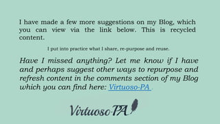 Repurpose and refresh your content | PPT