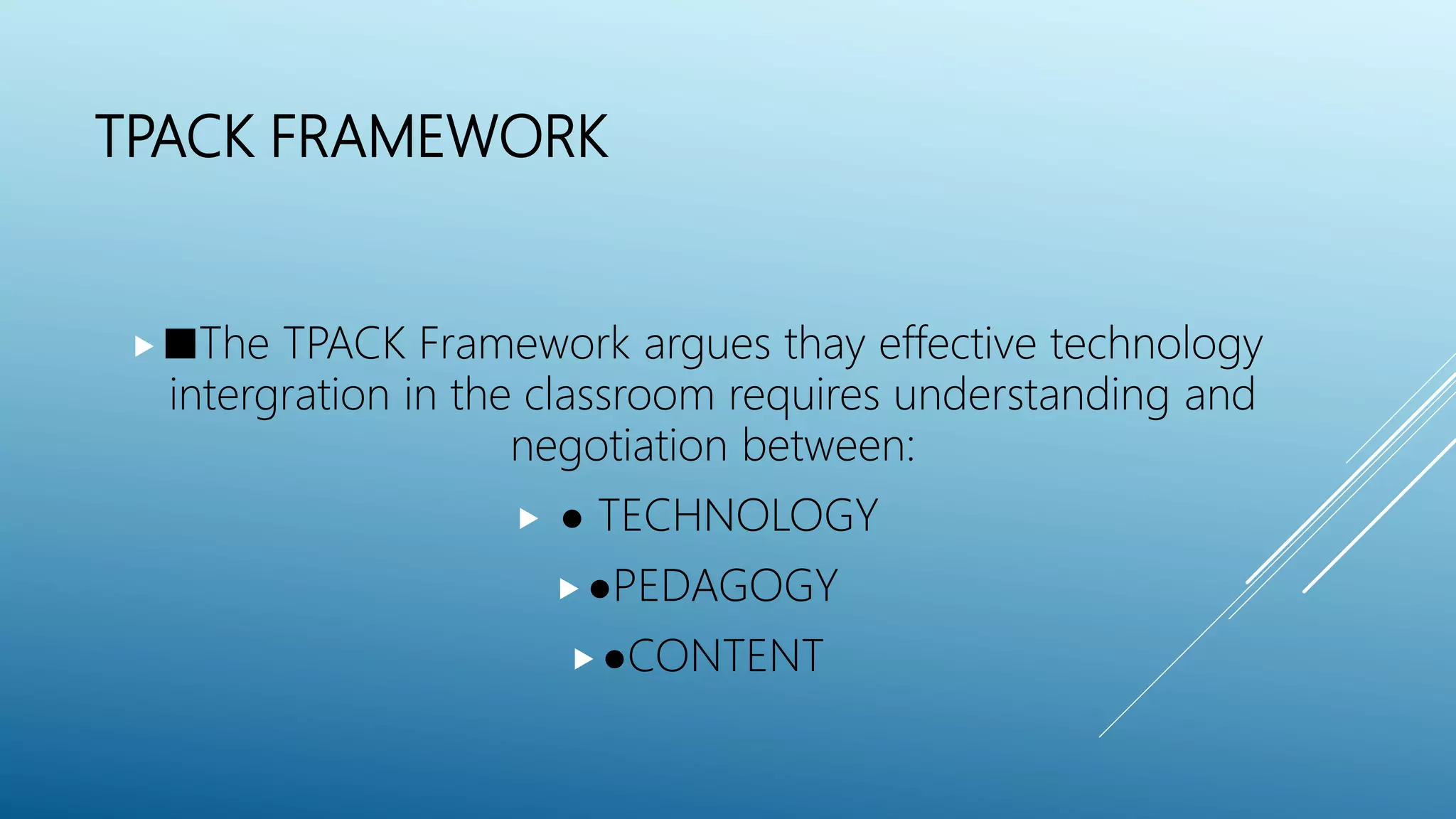 Repurposed presentation.TPACK. | PPT