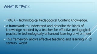 Repurposed presentation.TPACK. | PPT