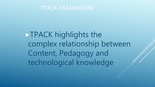 Repurposed presentation.TPACK. | PPT