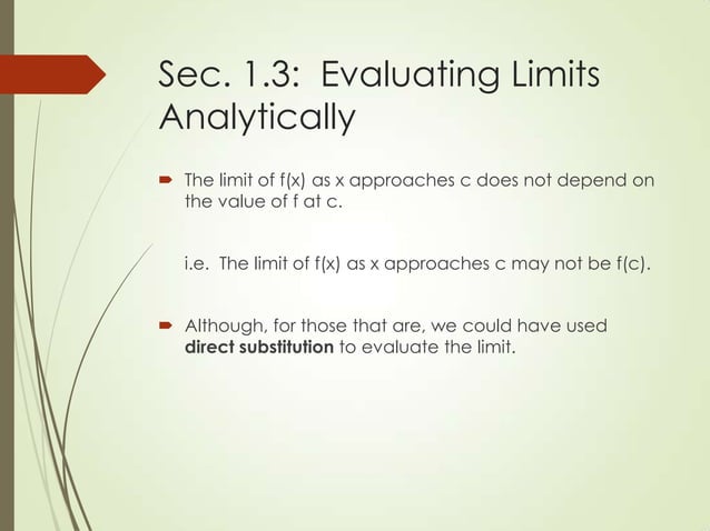 evaluating limits | PPTX