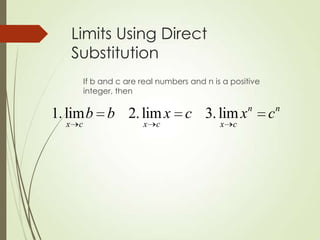 evaluating limits | PPTX