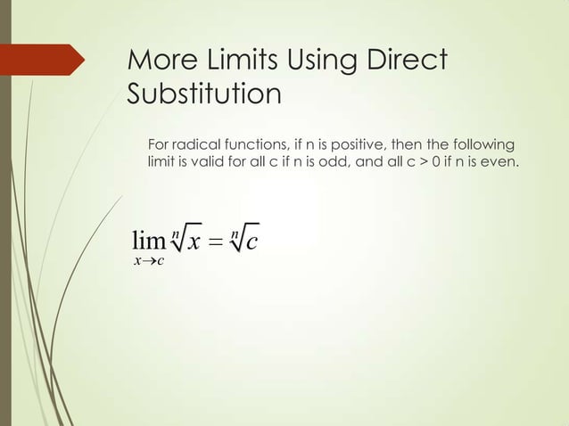 evaluating limits | PPTX