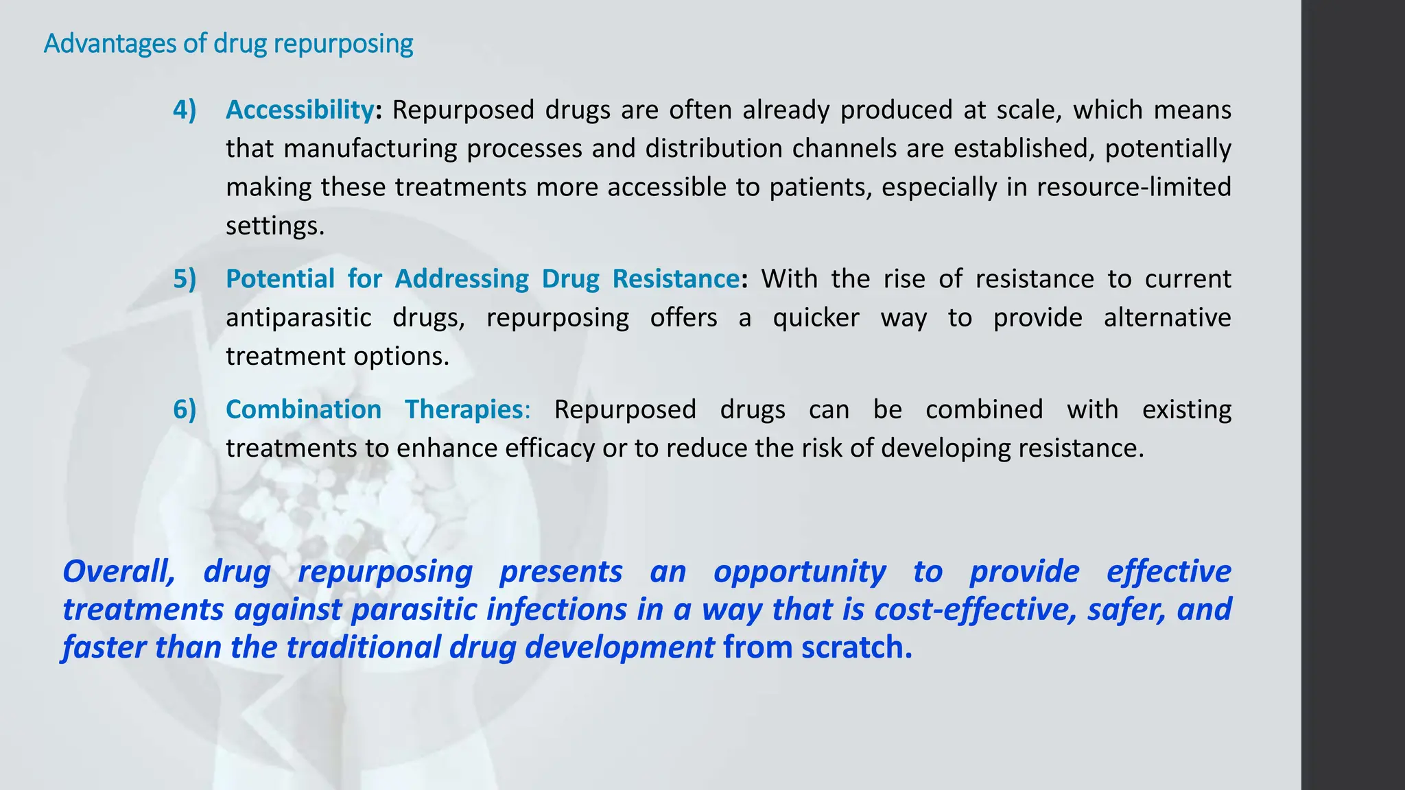 Repurposing drugs in treatment of parasitic infections..pptx