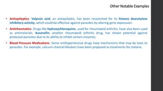 Repurposing drugs in treatment of parasitic infections..pptx ...