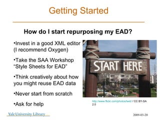Repurposing EAD (Encoded Archival Description) | PPT