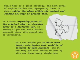 Repurposing Ideas For Your Content | PDF