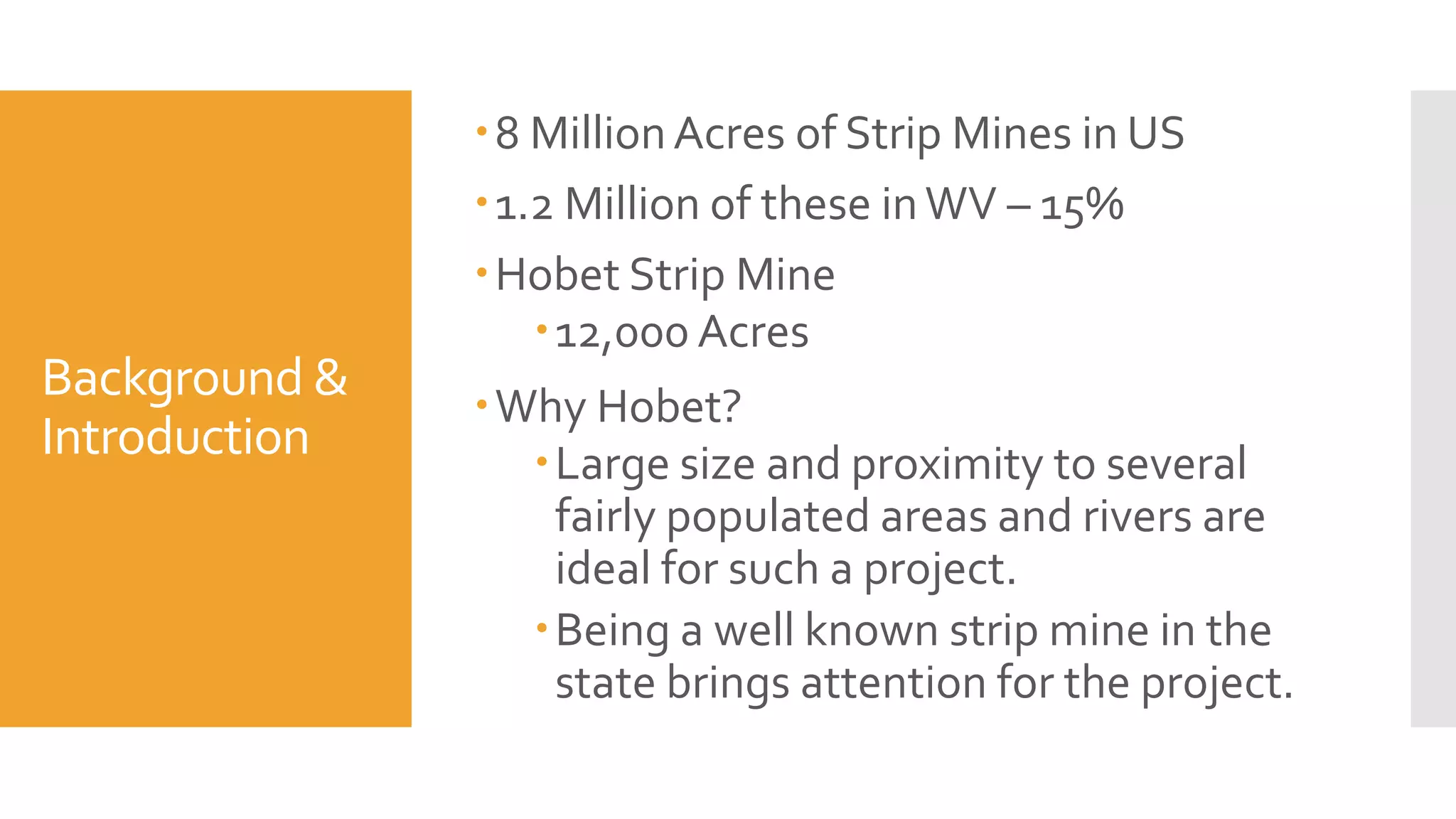 Repurposing of west virginia strip mines for sustainable | PPT
