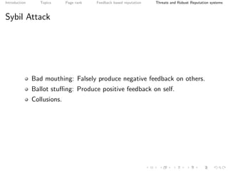 Reputation systems | PDF