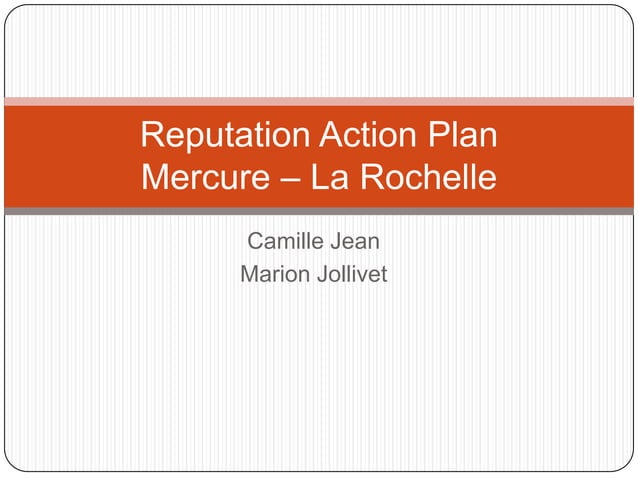 Reputation action plan | PPT