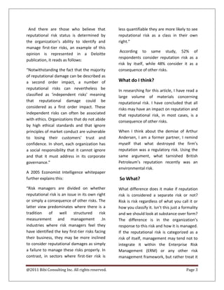 Reputational risk article | PDF
