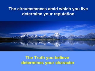 Reputation and Character | PPT