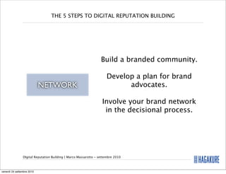 The 5 steps to Digital Reputation building | PPT