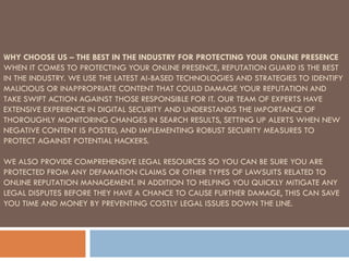 Reputation Guards | PPT