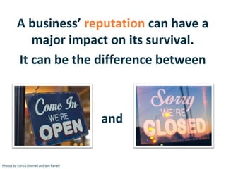 Reputation is everything! How can you protect yours? | PPT