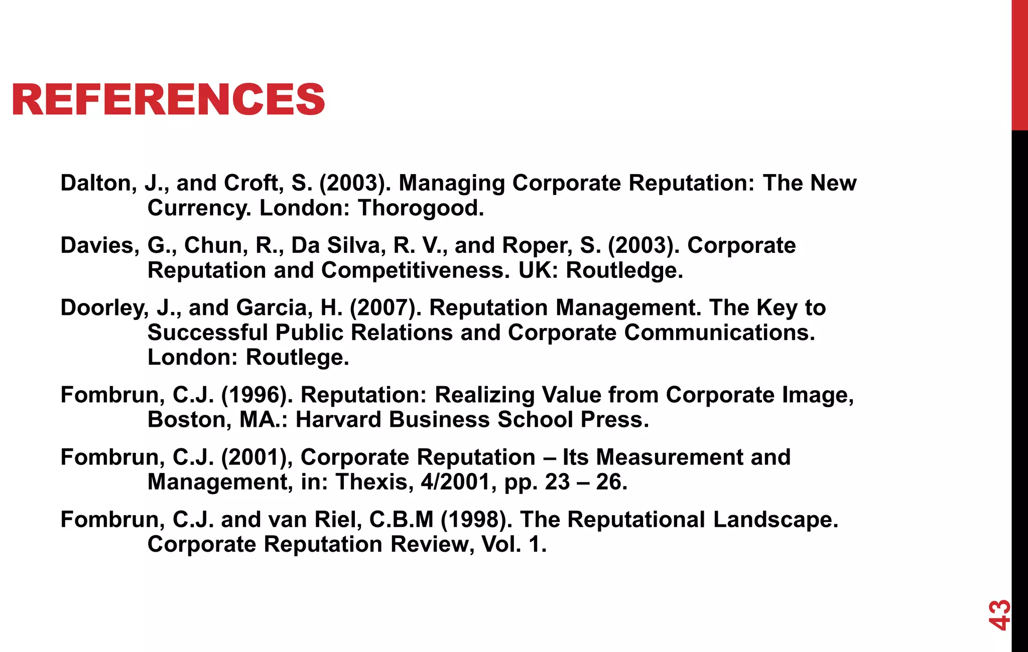 Reputation management | PDF