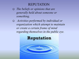 Reputation management | PPTX