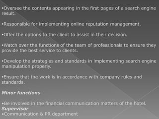 Reputation management final project | PPTX | Business Administration ...