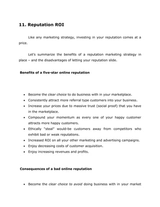 Reputation sample | PDF