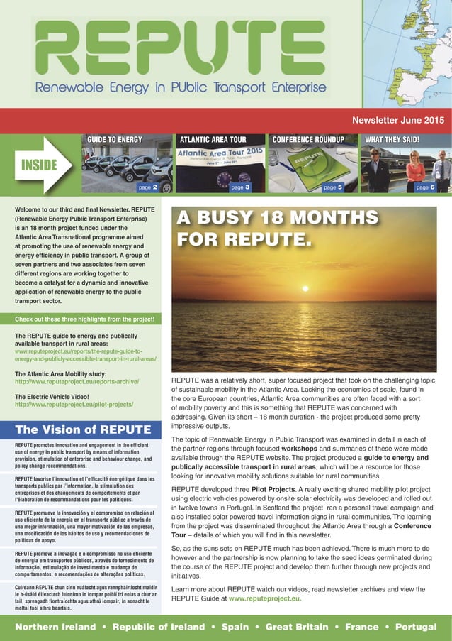 Renewable Energy and public transport Newsletter 3 | PDF