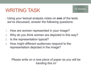 AS Media: Introduction to the Representation of Women | PPTX