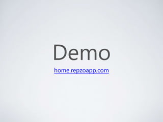 Repzo presentation | PPTX | Smartphones | Consumer Electronics