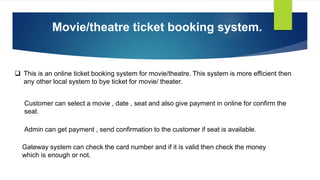 Online Movie or theater ticket booking system Details Requirement. | PPT