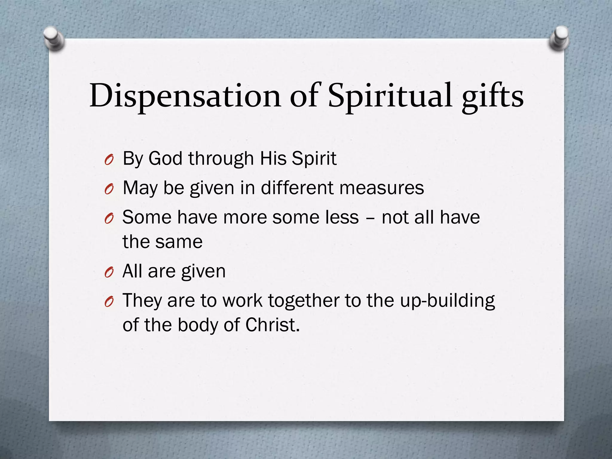Understanding Your Spiritual Gifts | PDF