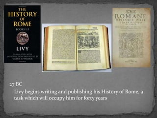 Latin Literature Timeline | PPTX