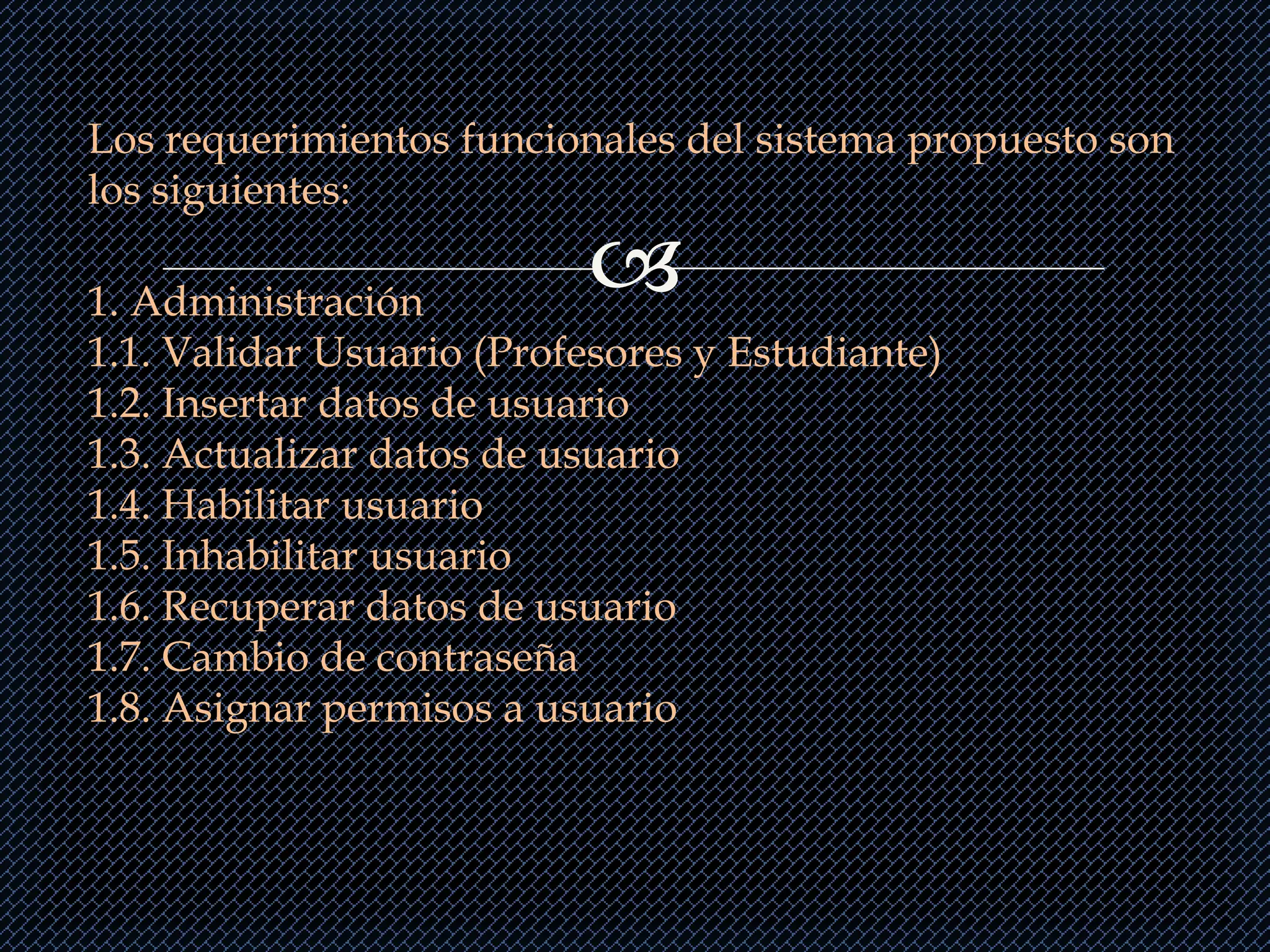 Requerimientos funcionales | PPT