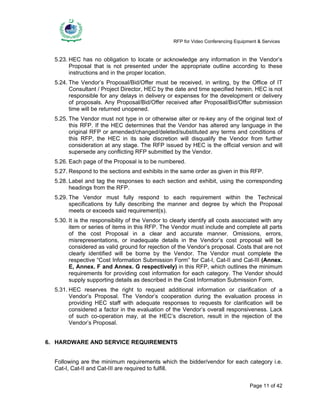 Request for Proposal (RFP) For Video Conferencing Equipment | PDF